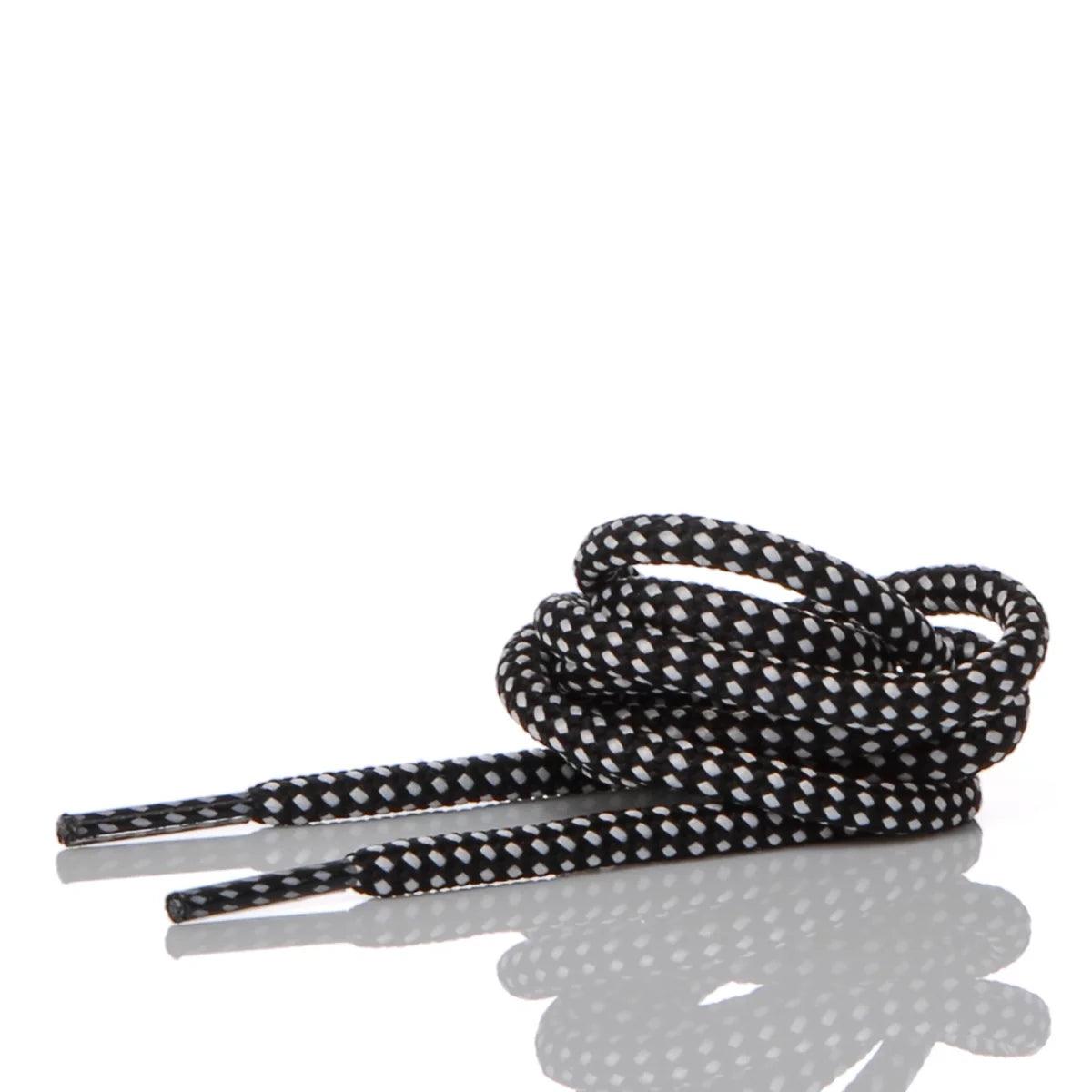Tubular Laces Black White 110 cm